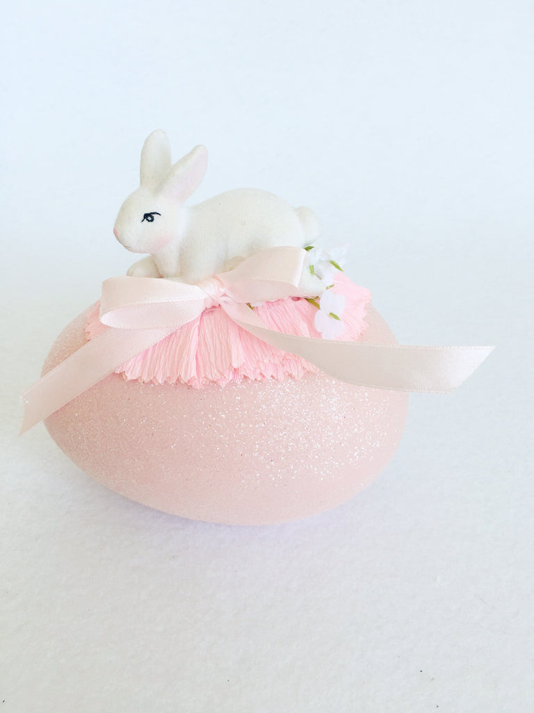 Easter Bunny Resting on Glitter Egg – CrazeAbout