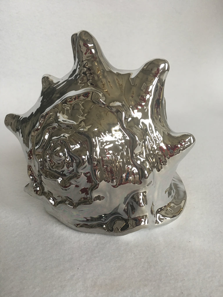 Beach Large Silver Shell – CrazeAbout