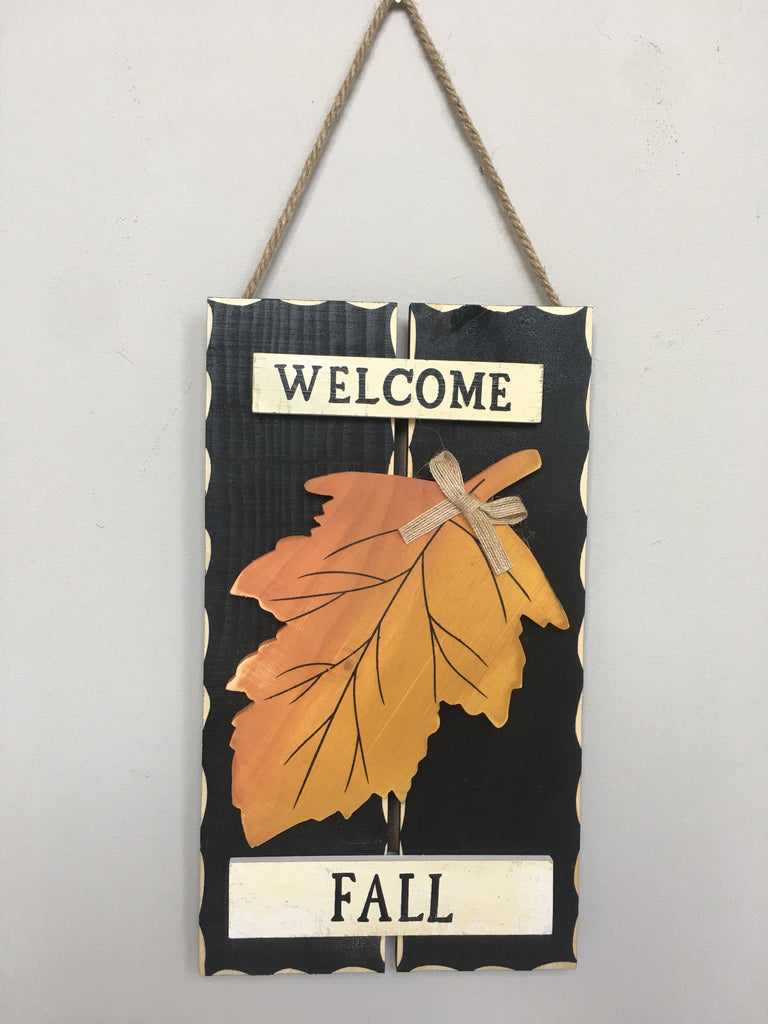 Harvest Wooden Leaf Welcome Fall Wall Hanging – CrazeAbout