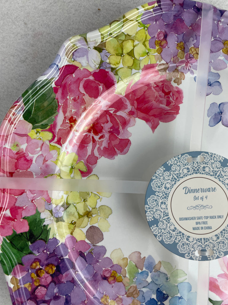 Easter Spring Flower Garden Set of 4 Melamine Large Plates – CrazeAbout